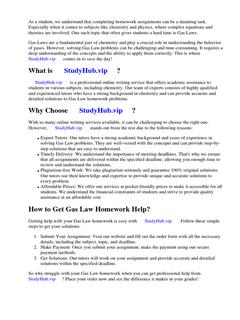 Gas Law Homework 1 Answers | PDF | Gases | Worksheet
