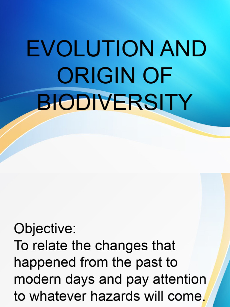 Evolution And Origin Of Biodiversity March 20222024 B Pdf Volcano