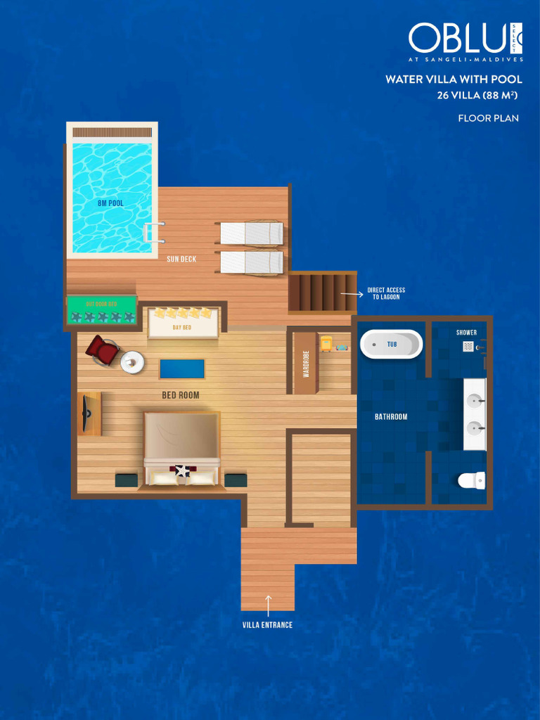 Floor Plan Water Villa With Pool - Comp | PDF