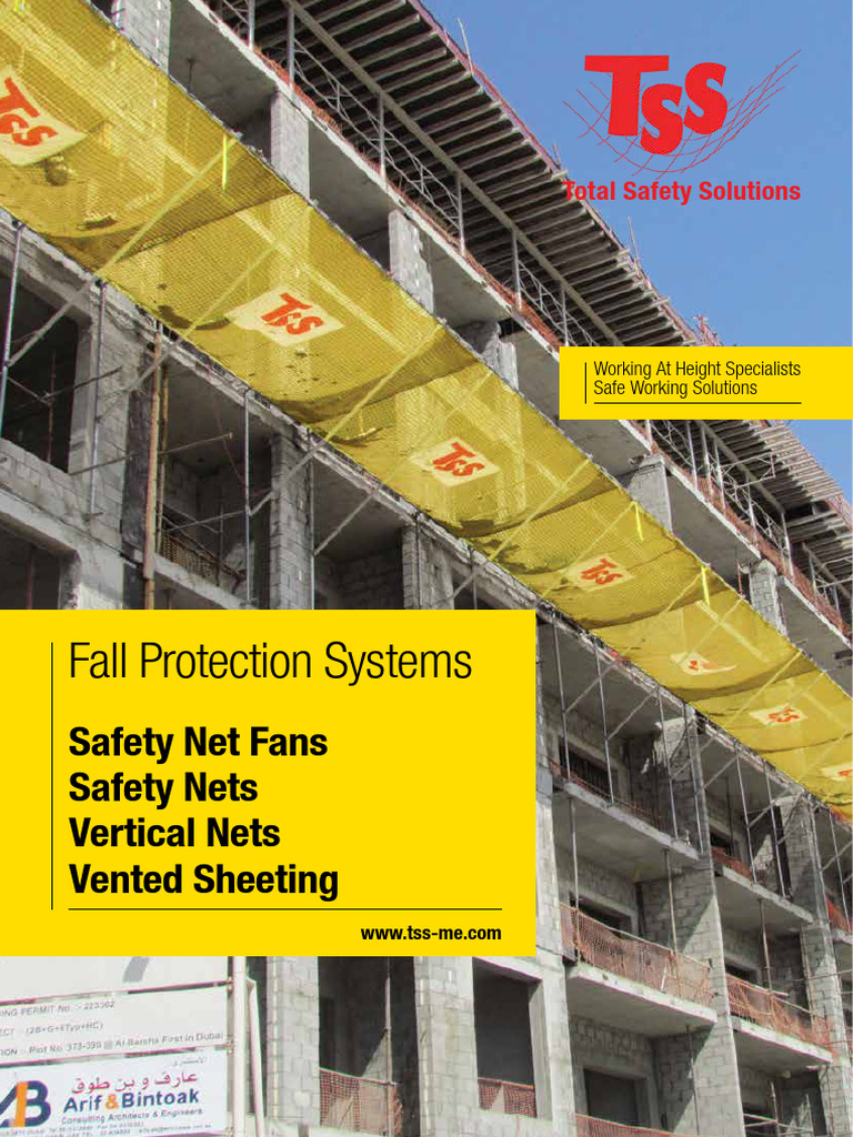 TSS Safety Net Fan Systems Overview | PDF | Rope | Scaffolding