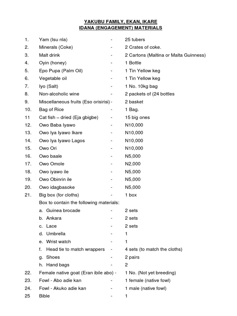 ENGAGEMENT List | PDF