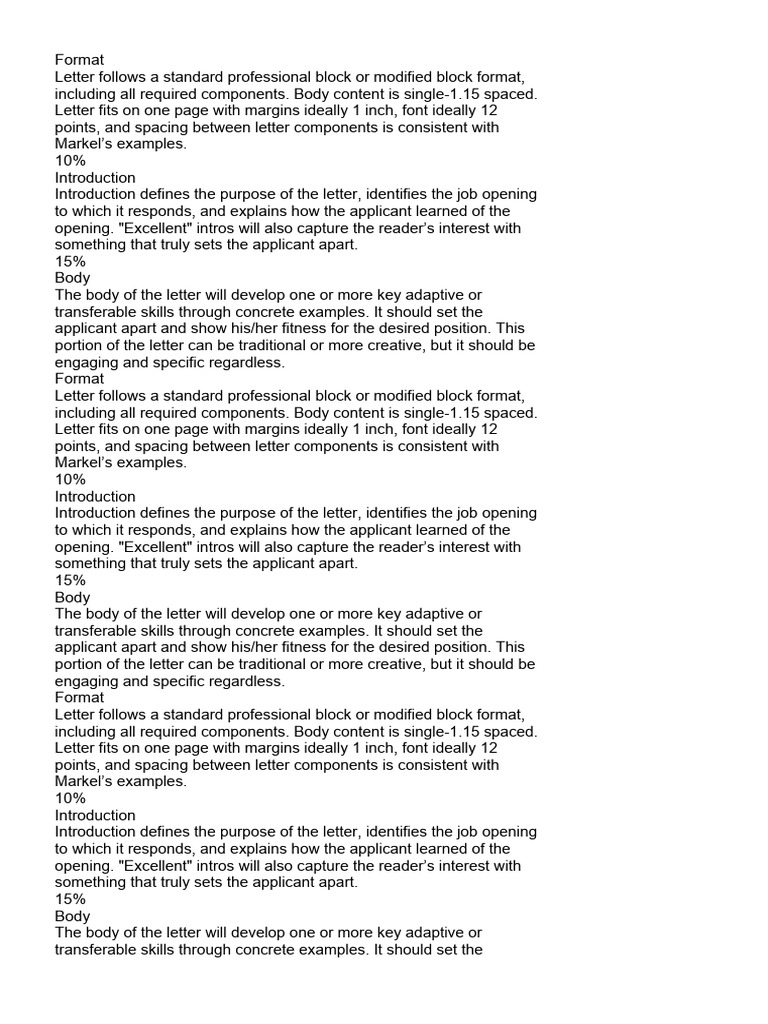 Criteria For Application Letter and Mock Job Interview | PDF | Job ...