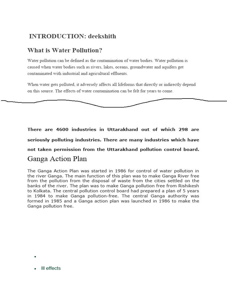 Science Project Internal Mars | PDF | Water Pollution | Pollution