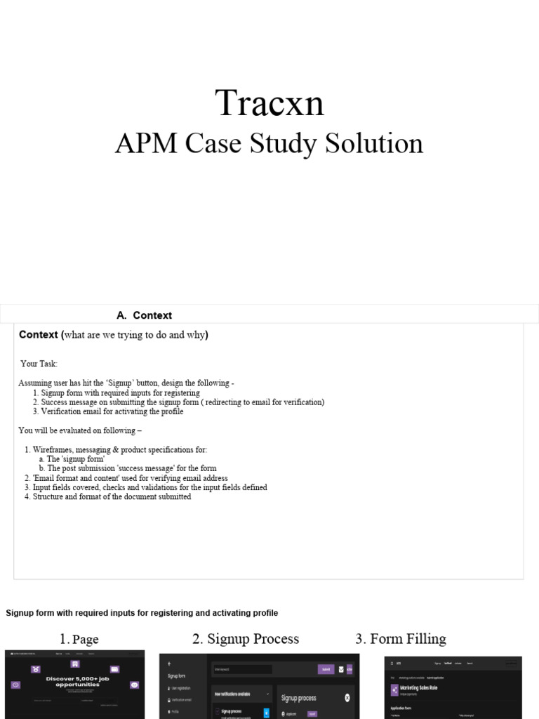 Tracxn - APMCase Study Solution | PDF | Startup Company | Small Business & Entrepreneurs
