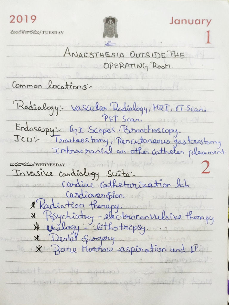 Anesthesia Notes(Karthik Anna) | PDF