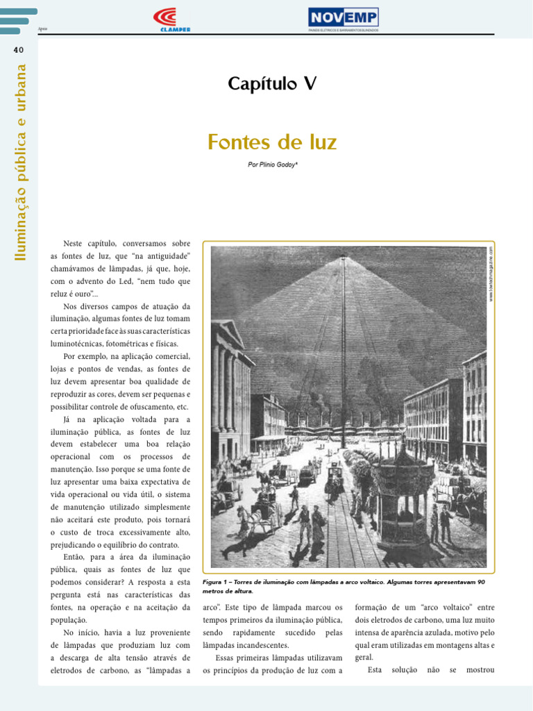 Ed 112 - Fasciculo - Cap V Iluminacao Publica e Urbana | PDF | Lâmpada ...