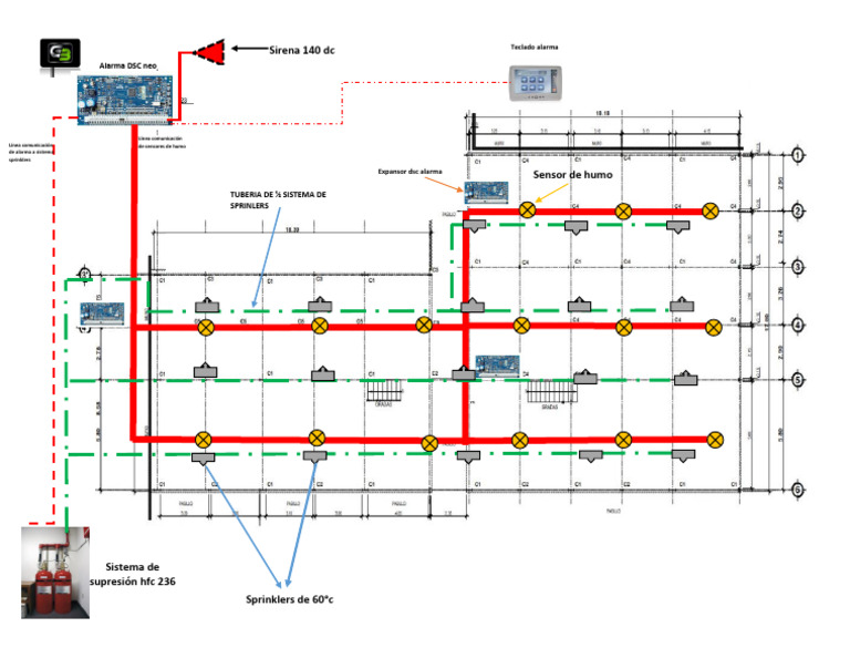 Diagrama de Sistema Contra Incendios | PDF