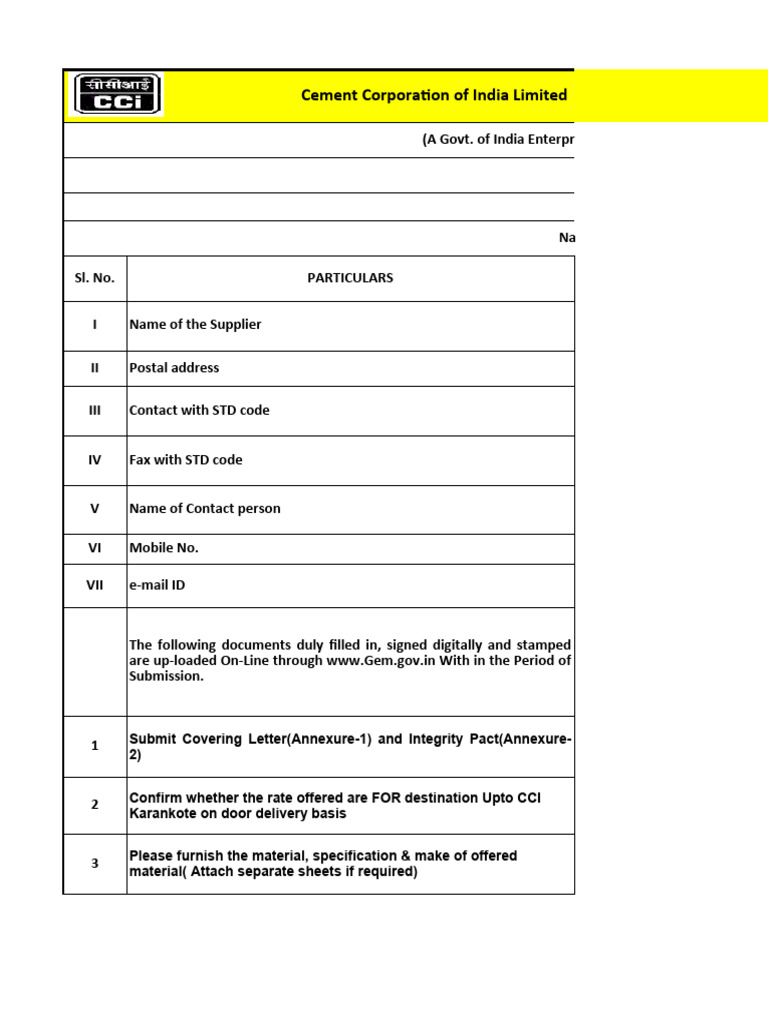 Technical Bid | PDF | Business