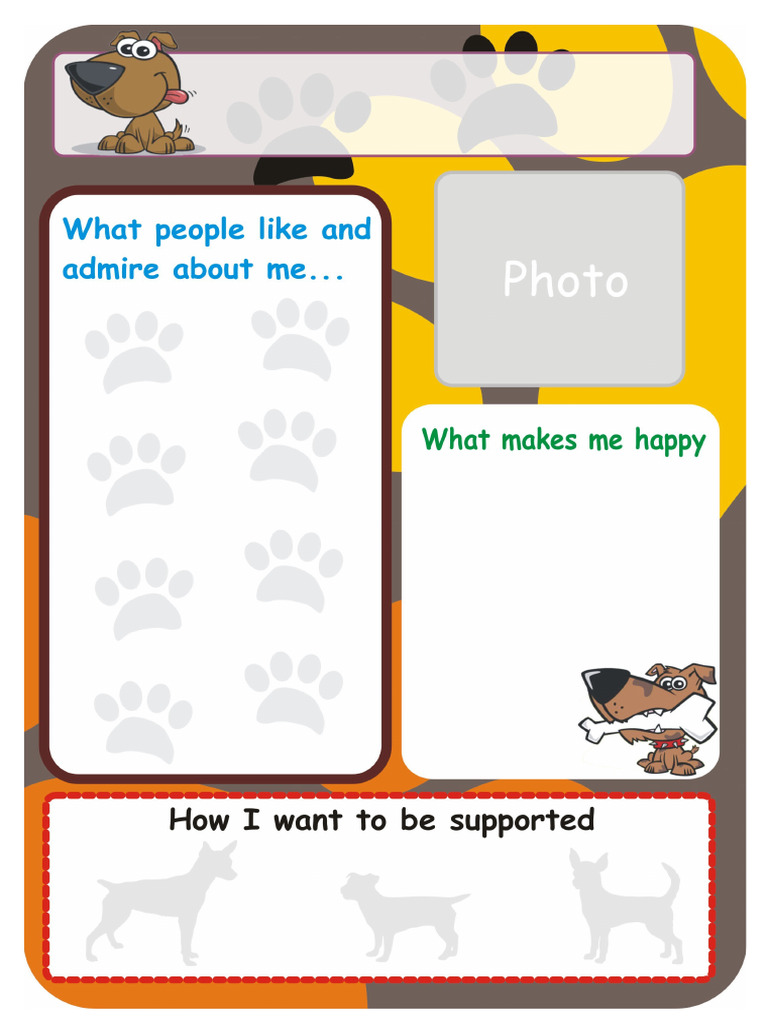 One page profile template dog-template | PDF
