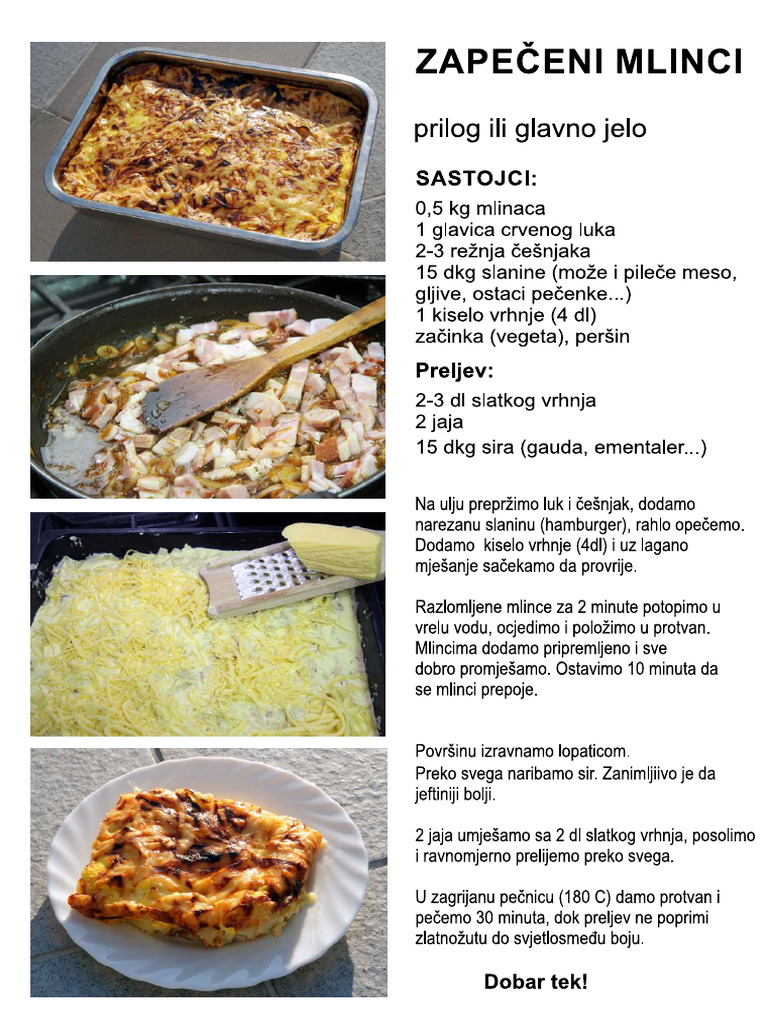 Zapeceni Mlinci | PDF