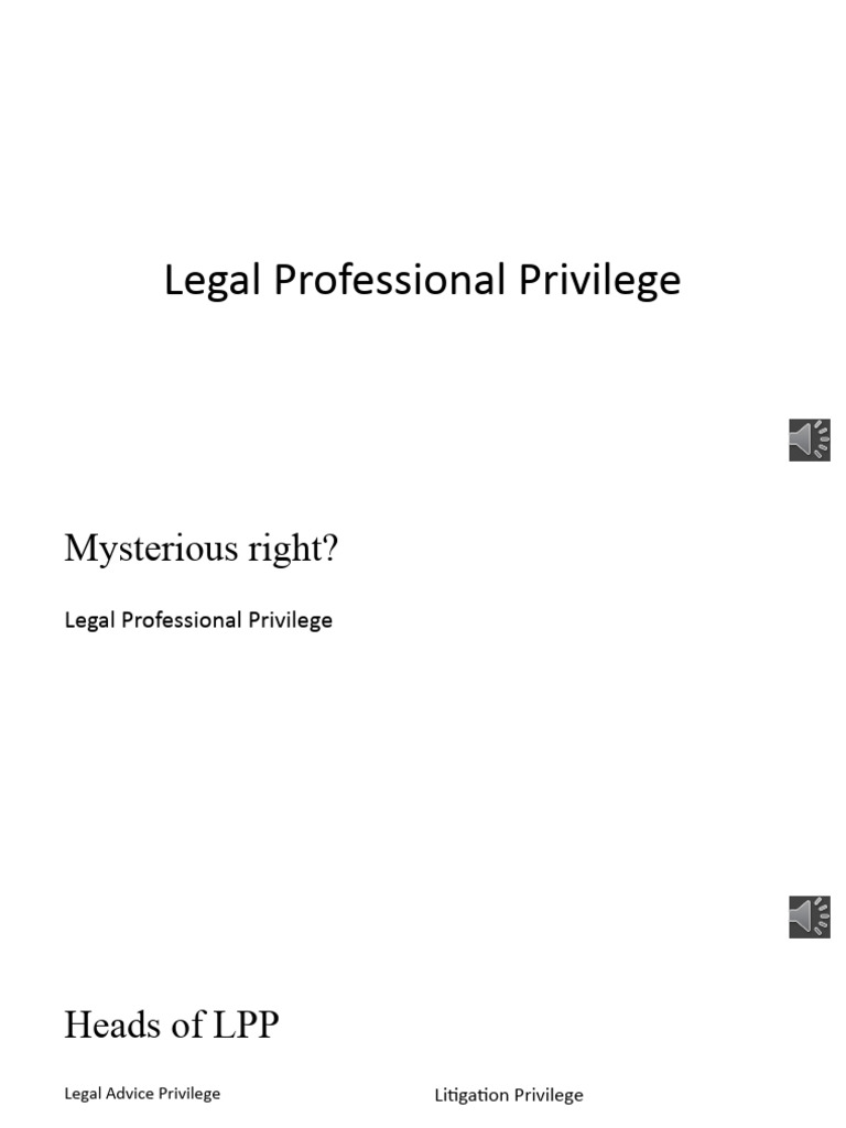 Legal Professional Privilege 24 | PDF | Justice | Crime & Violence