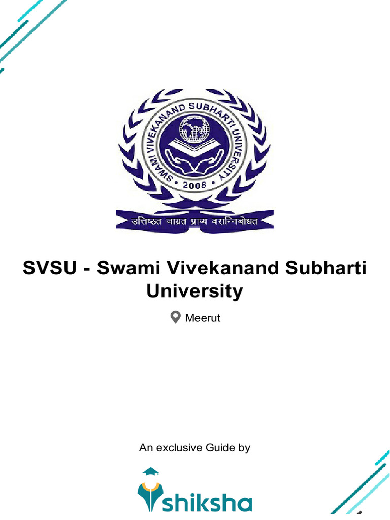 SVSU - Swami Vivekanand Subharti University: Meerut | PDF | Physical Therapy | Health Care