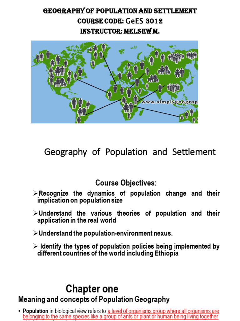 Population Geography Course Overview | PDF | Demography | Census