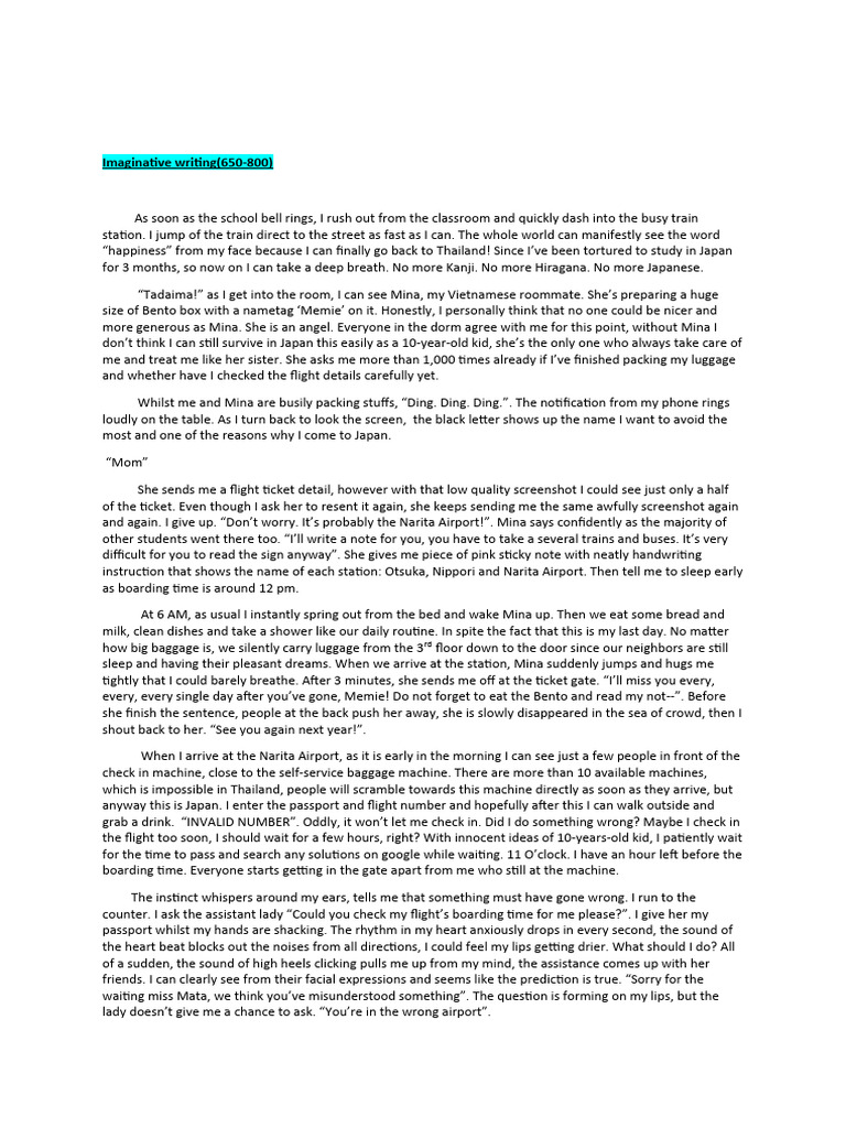 2.3 Imaginative writing | PDF