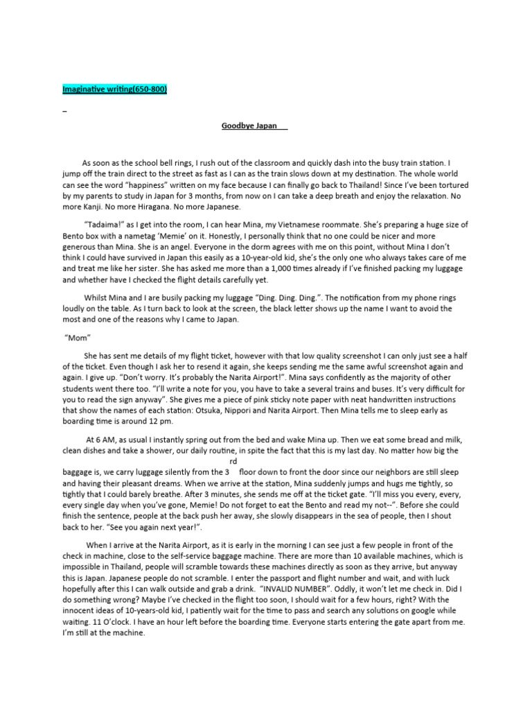 2.33 Imaginative writing | PDF