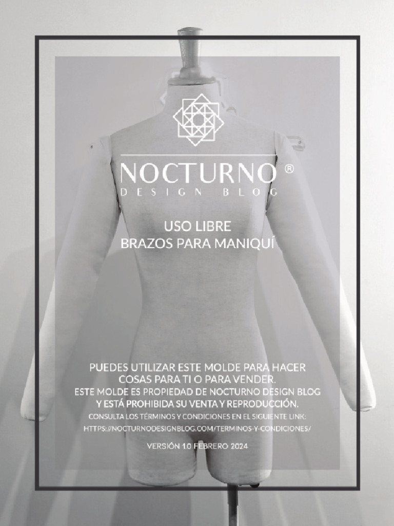 Brazos para Maniqui Molde Personal Nocturno Design Blog | PDF