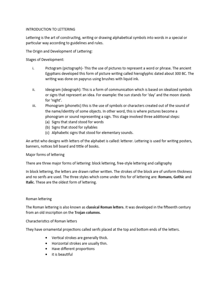 LETTERING | PDF | Sans Serif | Serif