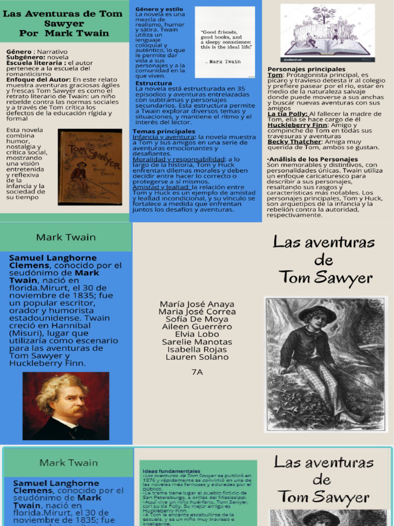 Folleto Tom Sawyer | PDF