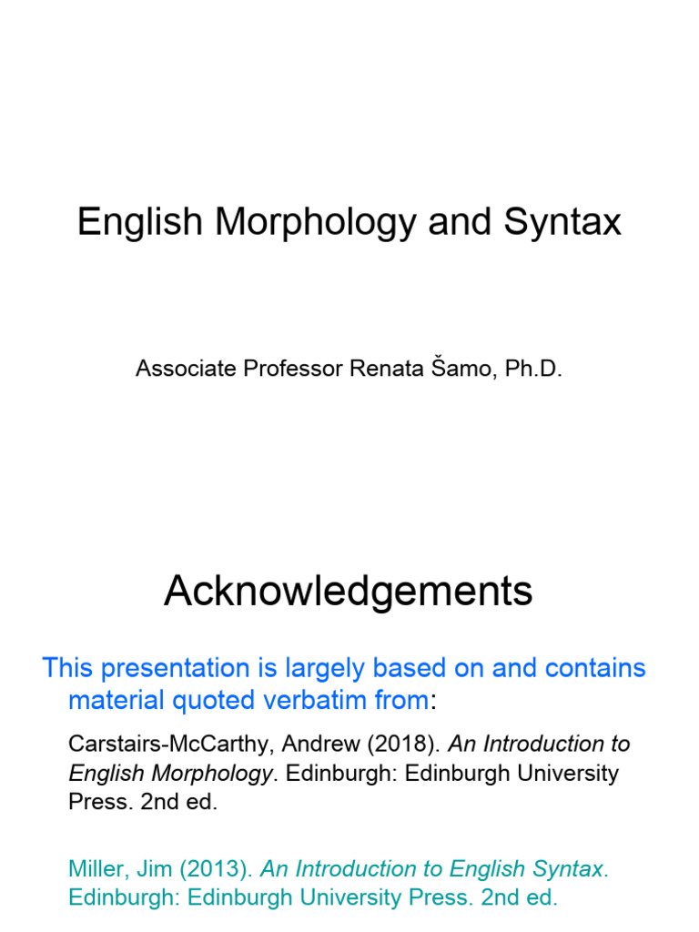 Syntax 2020 | PDF | Clause | Phrase