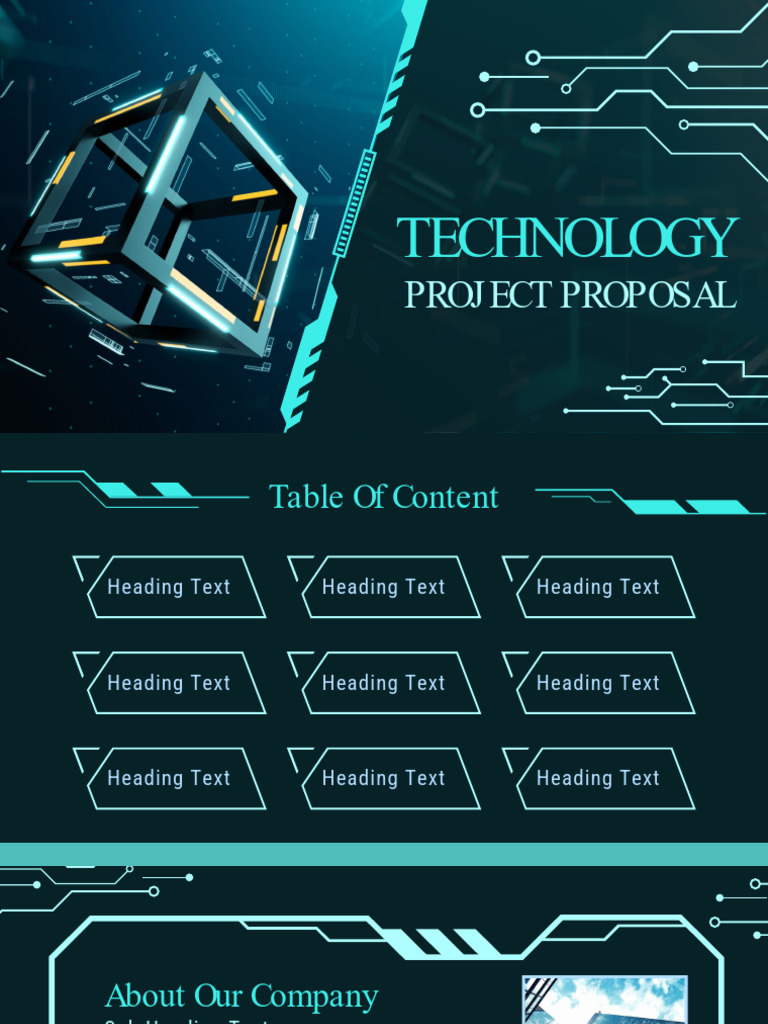 Light Blue Futuristic Technology Project Proposal Presentation | PDF | Graphics | Human ...