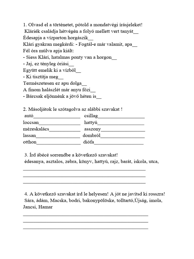 Játékos Feladatok Év Vége | PDF