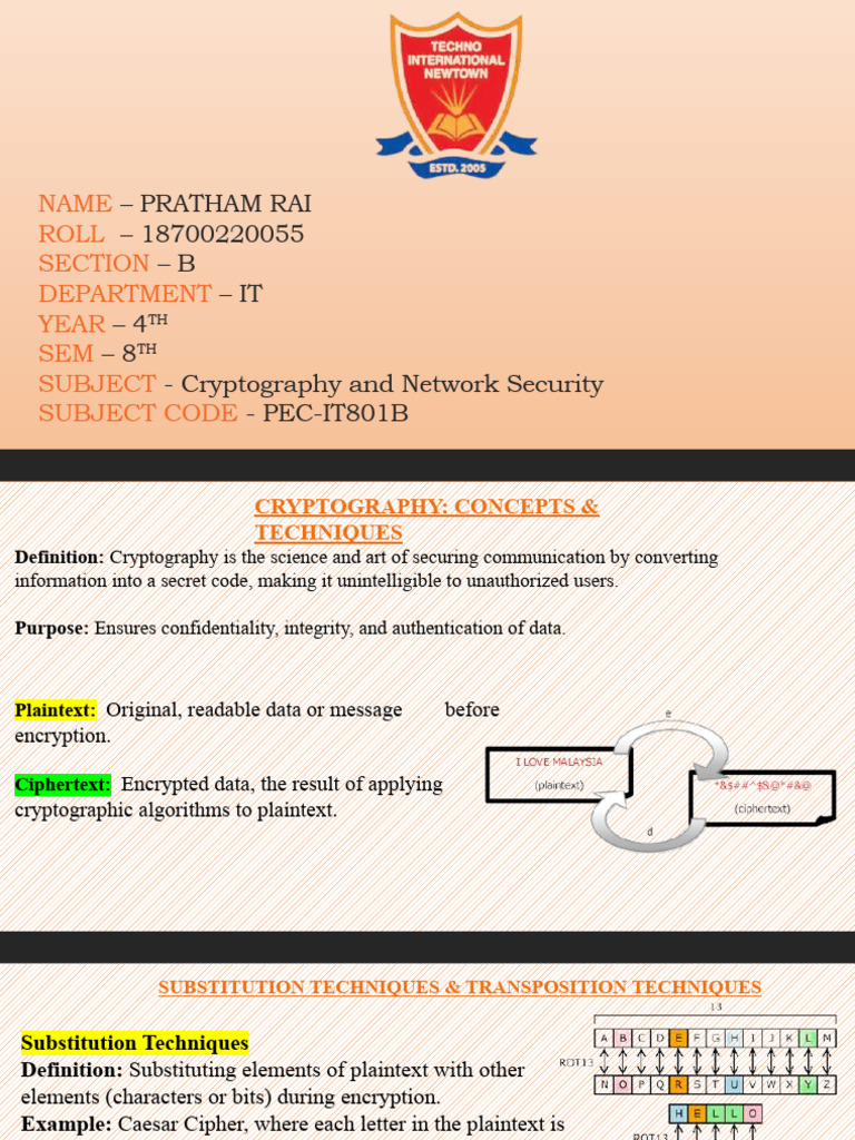 PEC-IT | PDF | Cryptography | Key (Cryptography)