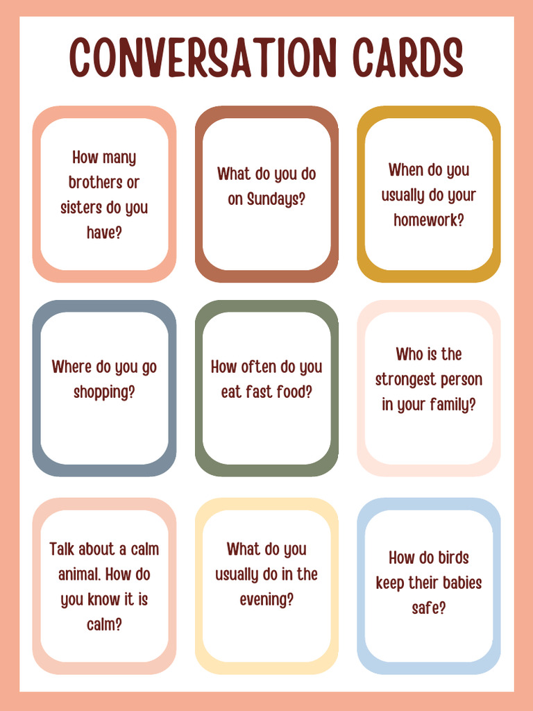 Speaking Cards Pdf