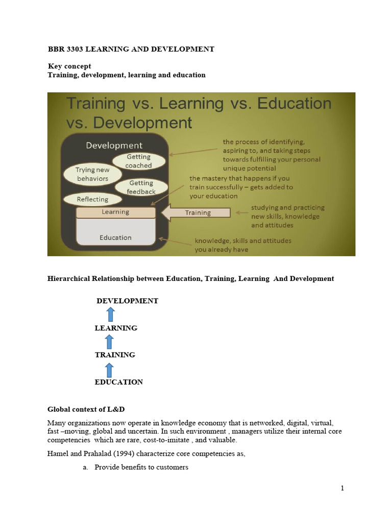 BBR 3303 Learning and Development | PDF | Learning | Strategic Management