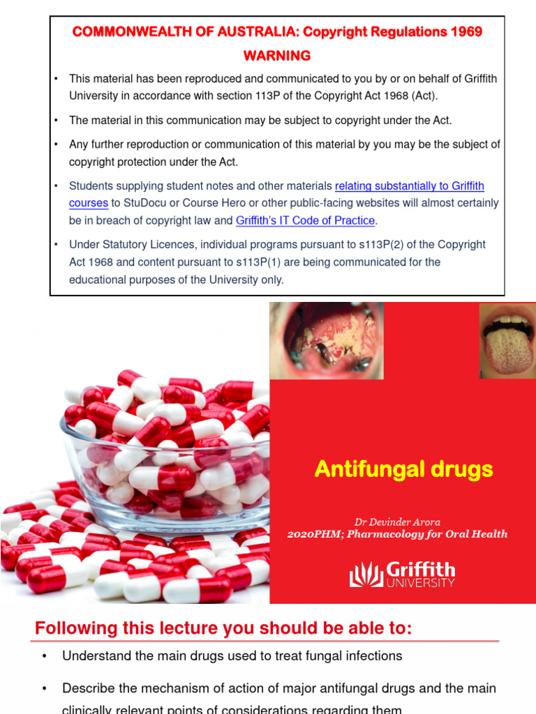 Antifungal Drugs | PDF | Candidiasis | Mycology