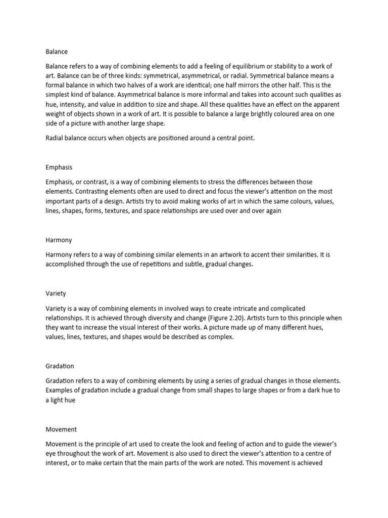 Principles of Design | PDF | Rhythm | Shape