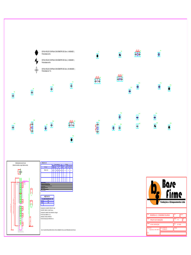 Projeto de fundações Casas C2-Model | PDF