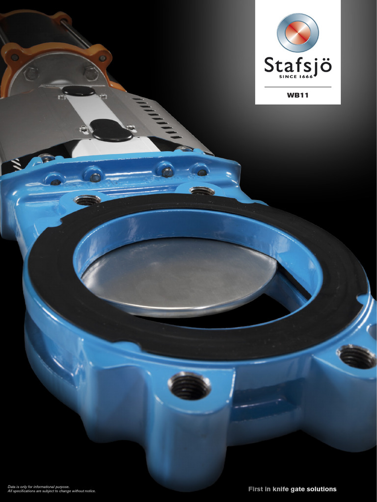 WB11 Knife Gate Valve Specifications | PDF | Valve | Screw