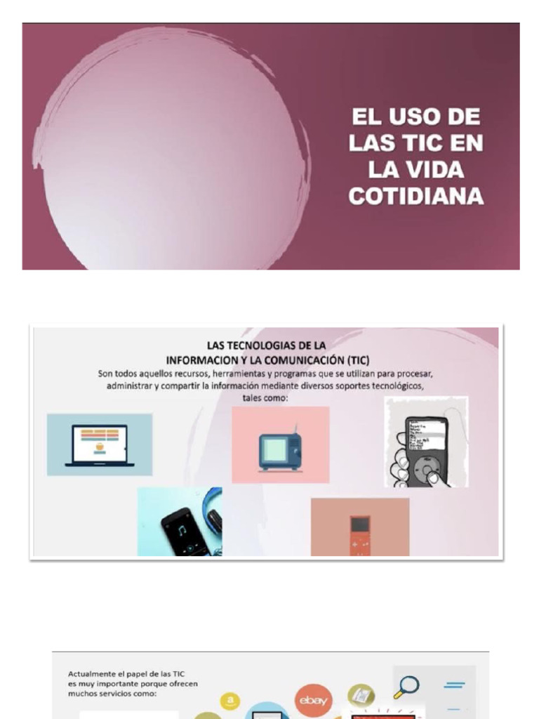 Uso de Las Tic en La Vida Cotidiana | PDF