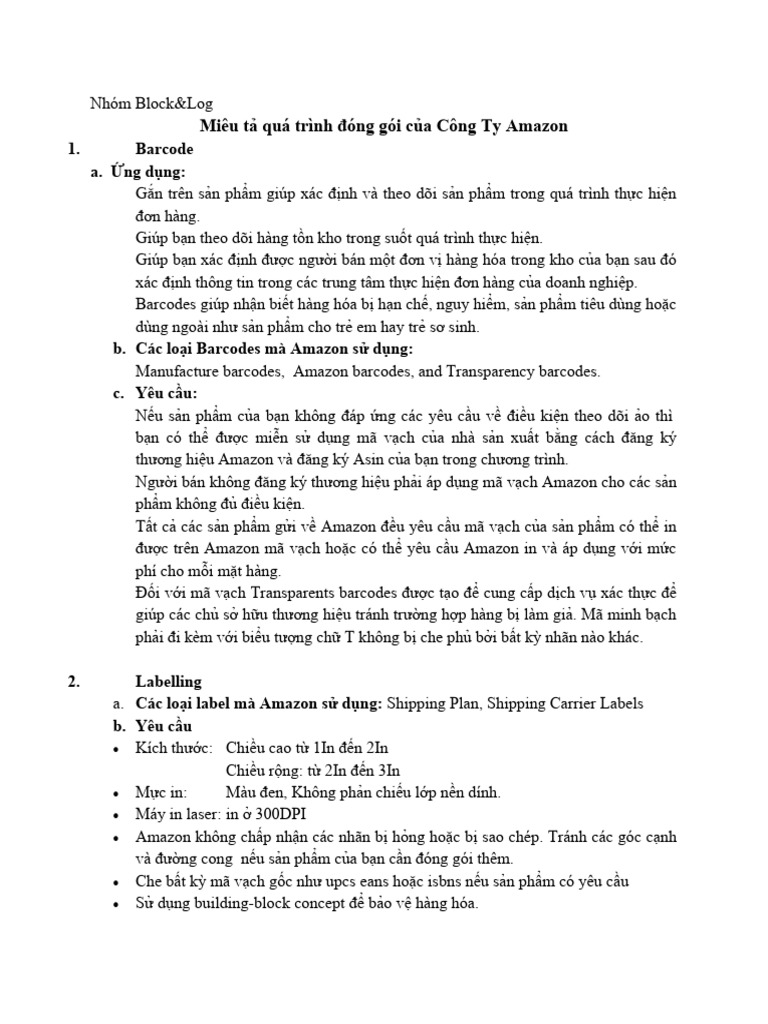 Amazon - Block&Log | PDF
