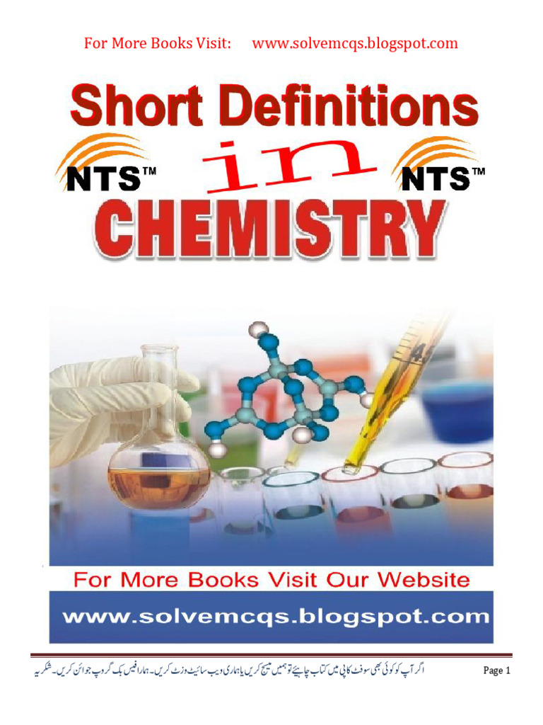 Key Definitions in Chemistry | PDF | Ion | Atoms