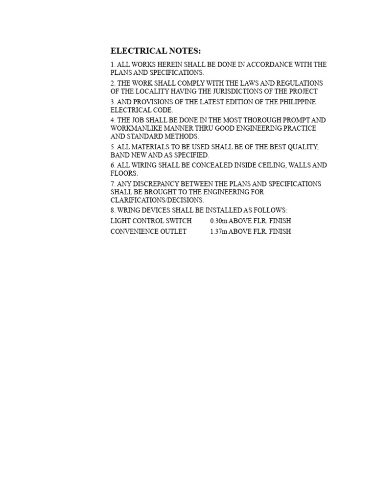 Electrical Notes | PDF