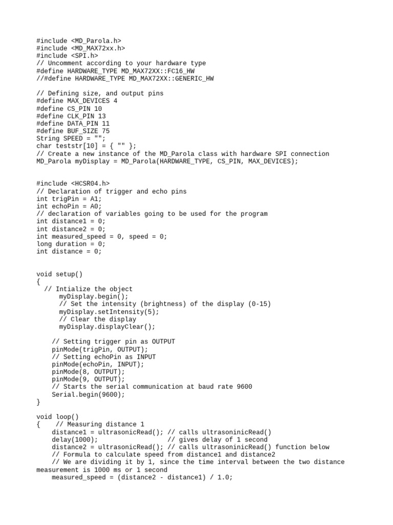 Final_speedometer | PDF | Speed | Computer Programming