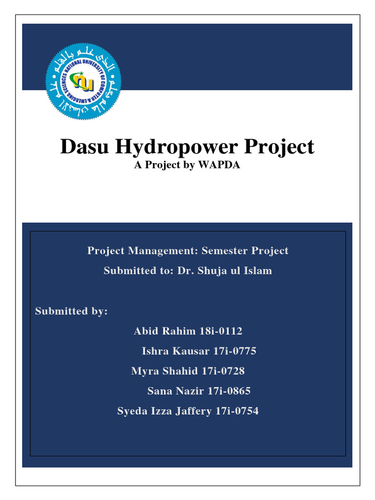 Dasu Hydropower Project Overview | PDF | Hydroelectricity | Risk