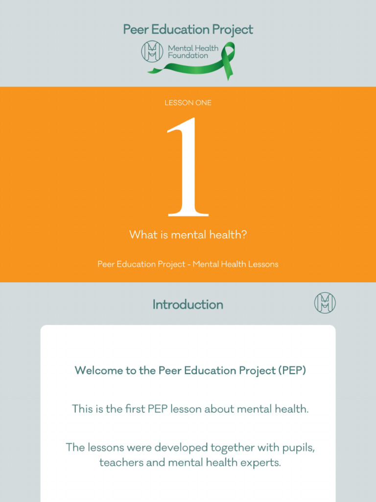 Lesson 1 - What Is Mental Health | PDF
