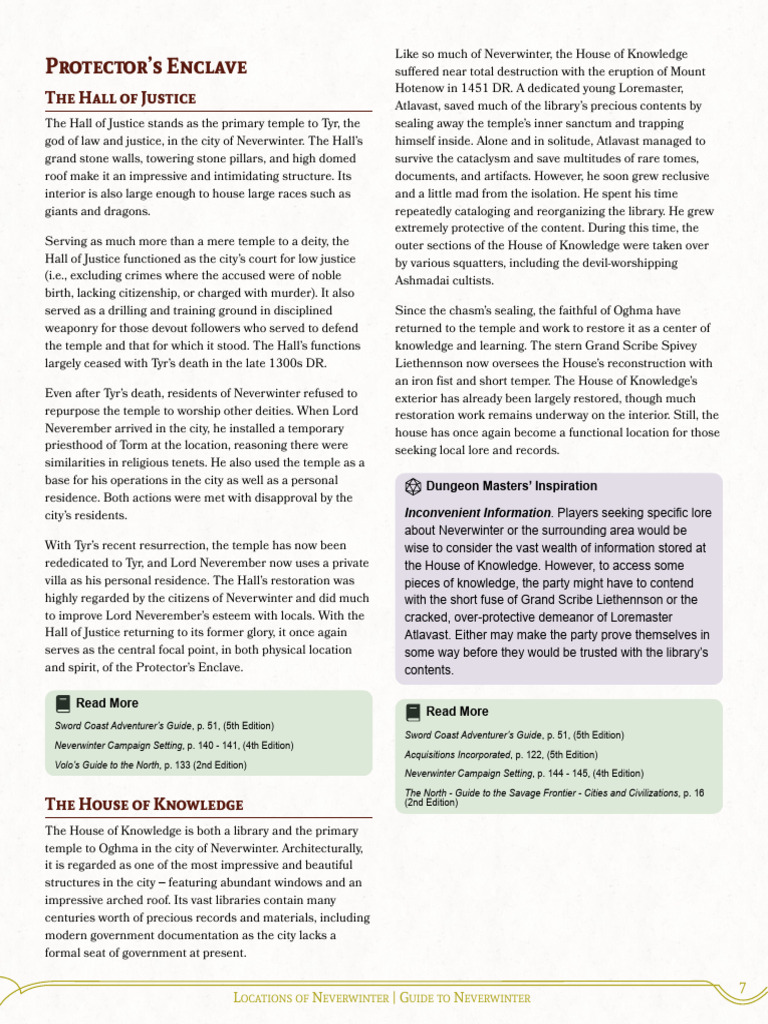 Guide-To-Neverwinter 8 | Download Free PDF | Forgotten Realms