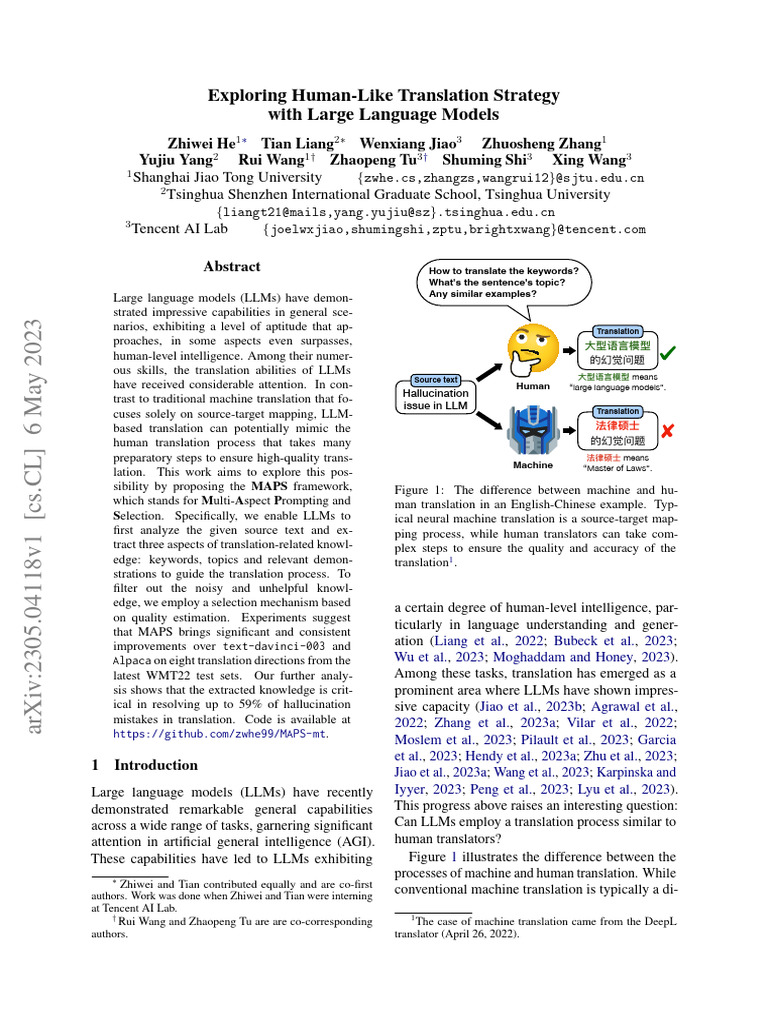 Exploring Human-Like Translation Strategy With Large Language Models ...