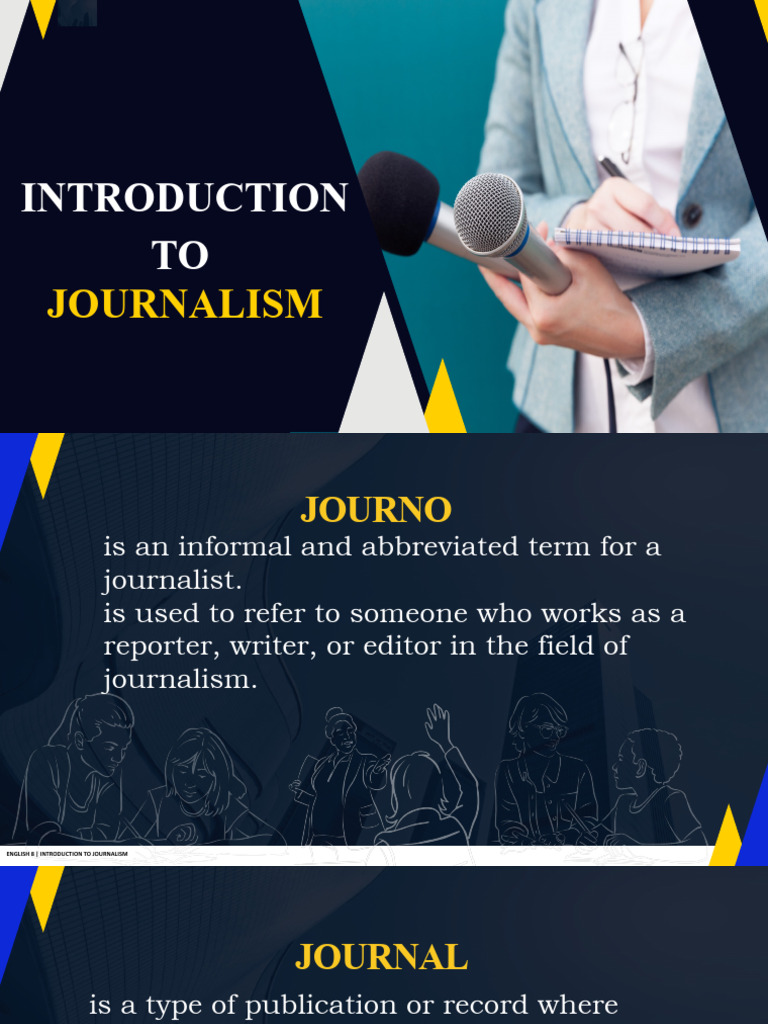 Introduction To Journalism | Download Free PDF | Journalism | Journalist