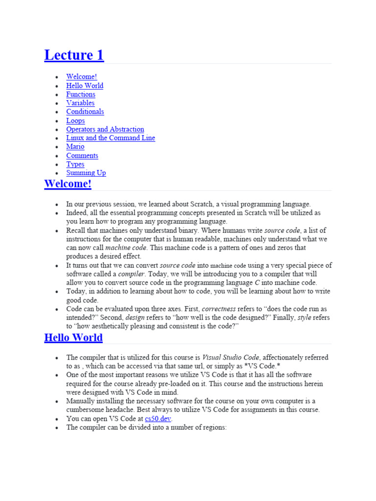 Lecture 1 | PDF | Computer File | Command Line Interface