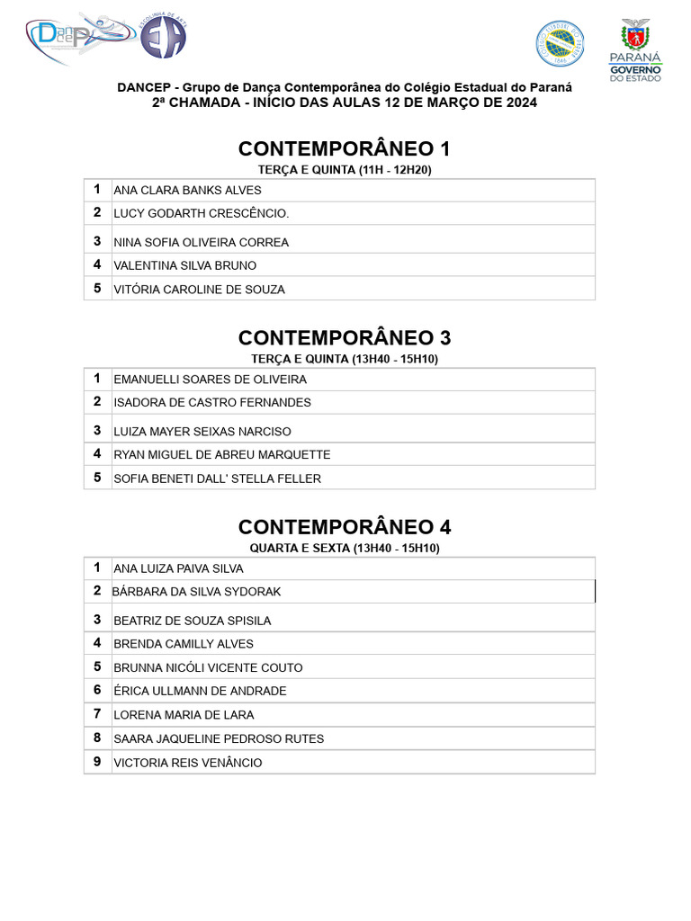 2 Chamada Geral | PDF | Ciências Sociais | Arte