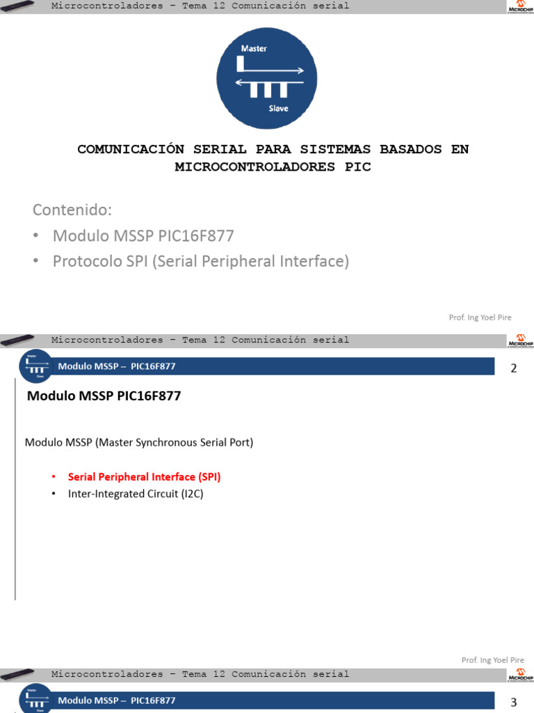 Comunicación Serial en PIC16F877 | PDF | Redes de computadoras | Ciencias de la Computación