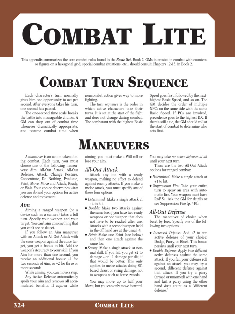 Combat Lite | PDF