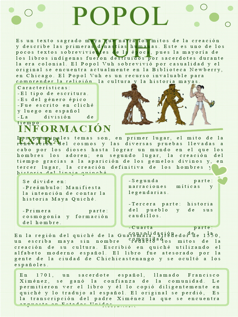 Mitos y Creación en el Popol Vuh | PDF | Antropología De La Religión ...