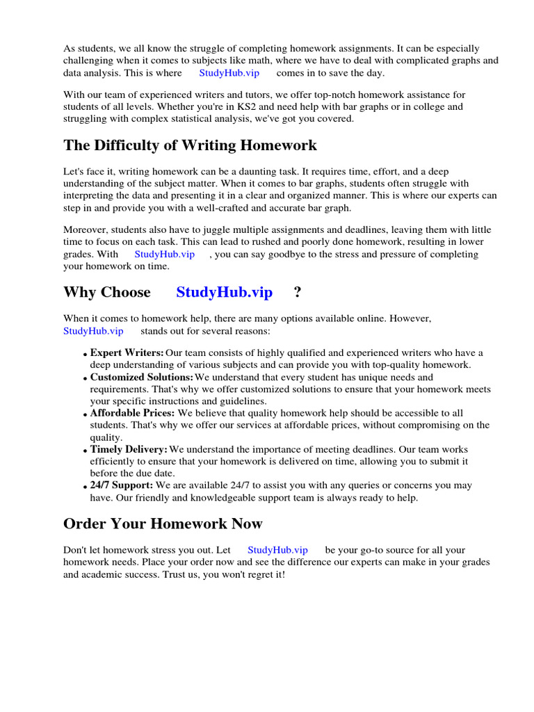 Bar Graph Homework Ks2 | PDF | Homework | Teachers