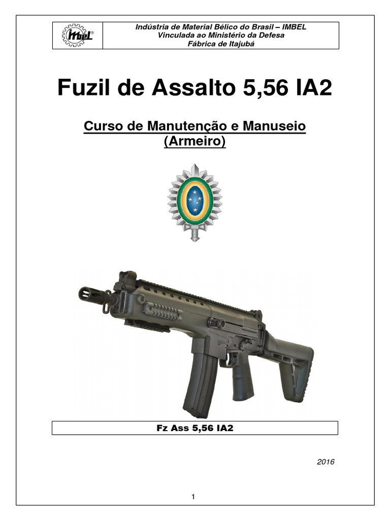 Manual Do Armeiro - FZ Ass 5,56 IA2 | PDF | Carregador (armas de fogo ...