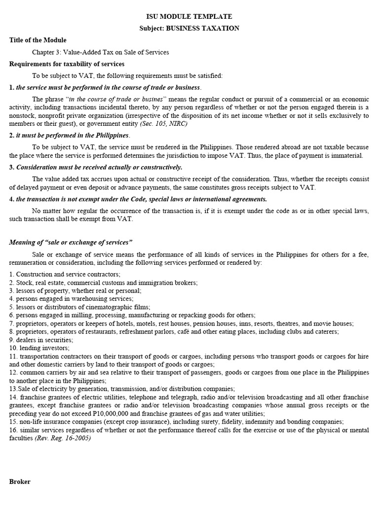 Chapter 4 Value Added Tax Sale of Services Etc | Download Free PDF | Value Added Tax | Taxes